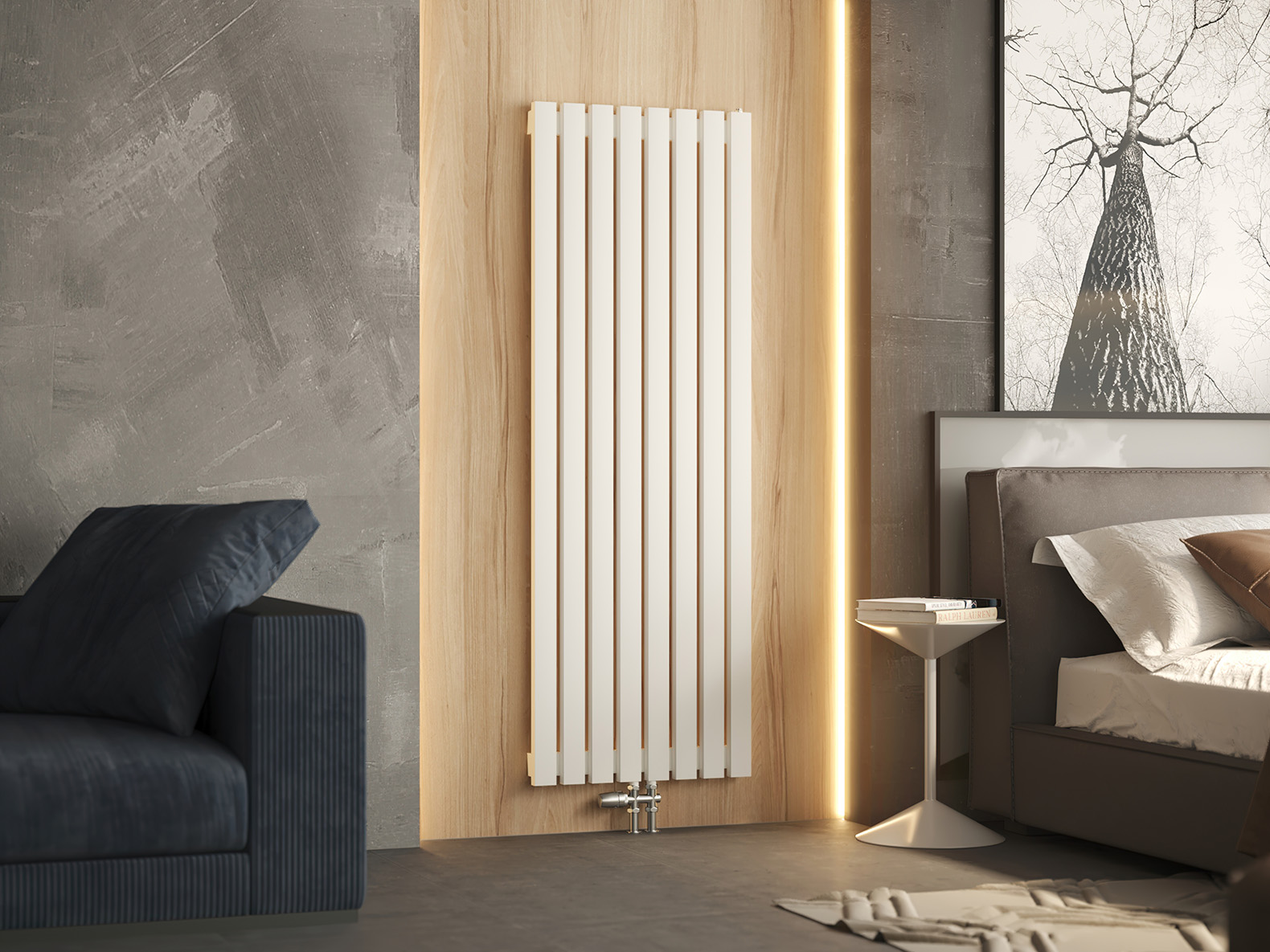 Трубчатый радиатор с прямоугольным профилем 30x60 GUARDO RETTA 6SP 1800 ...
